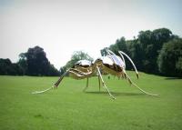 China Large Polished Stainless Steel Ant Sculpture Custom Size Garden Decoration for sale