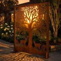 China Weathering Steel Corten Steel Outdoor Garden Landscaping Art Sculpture for sale