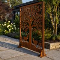 China Weathering Steel Corten Steel Outdoor Garden Landscaping Art Sculpture for sale