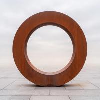 China The Infinite Circle — Monumental Weathering Steel Installation for sale