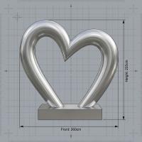 China Timeless Heartfelt Bond Sculpture in Rusted Corten Steel - The Living Art for Sustainable Landscape Design for sale