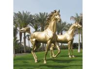 China Modern Garden Decoration Bronze Horse Sculpture 200 cm Polished Finish for sale