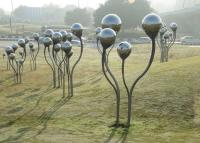 China Stainless Steel Balloon Sculpture 150cm Height Polished Outdoor Decoration for sale