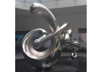 China Large Stainless Steel Abstract Sculpture 300cm Polished Finish for Outdoor Garden Decor for sale