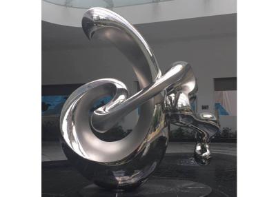 China Large Stainless Steel Abstract Sculpture 300cm Polished Finish for Outdoor Garden Decor for sale