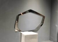 China Polished Stainless Steel Abstract Sculpture Custom Size Modern Art for Interior Decoration for sale