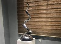 China Polished Stainless Steel Contemporary Art Mirror Sculpture Indoor Decoration Custom Size for sale