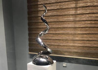 China Polished Stainless Steel Contemporary Art Mirror Sculpture Indoor Decoration Custom Size for sale