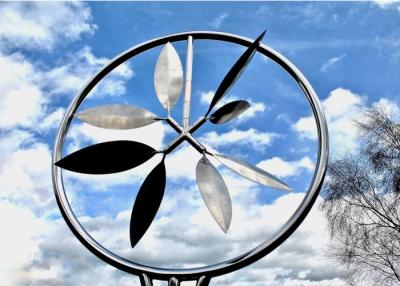 China Stainless Steel Wind Kinetic Sculpture 200 cm Outdoor Decorative Art for sale