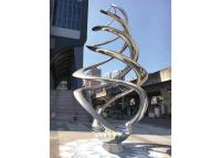 China Decorative Large Stainless Steel Art Sculpture 200 cm Outdoor Metal Seahorse for sale
