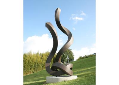 China Painted Stainless Steel Outdoor Garden Sculpture Custom Size 1 Piece for sale