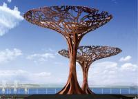 China Corten Steel Dragon Tree Sculpture 250cm Outdoor Metal Art with Natural Rust Finish for Garden Landscape for sale