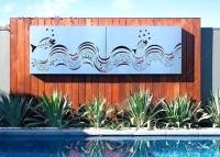 China Custom Size Decorative Stainless Steel Wall Mounted Screen Outdoor Metal Sculpture 1 Piece for sale