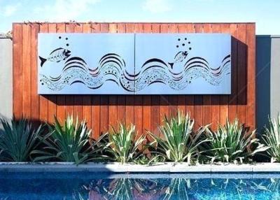 China Custom Size Decorative Stainless Steel Wall Mounted Screen Outdoor Metal Sculpture 1 Piece for sale
