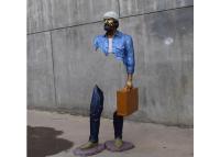 China Modern Art Bronze Bruno Catalano Sculpture - 200 cm Height Outdoor Garden Decoration with Customizable Sizes for sale