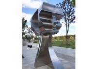 China Large Modern Outdoor Stainless Steel Man Sculpture Matt Finish 300cm H Customizable for sale