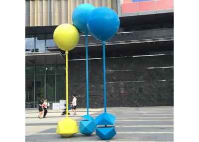 China Custom Size Stainless Steel Painted Balloon Sculpture Outdoor Decoration 1 pc for sale