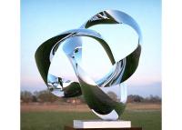 China Custom Size Mirror Polished Stainless Steel Sculpture Modern Art for Garden for sale