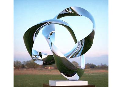 China Custom Size Mirror Polished Stainless Steel Sculpture Modern Art for Garden for sale
