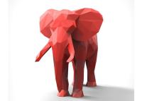 China Modern Stainless Steel Elephant Sculpture 160 cm Outdoor Garden Decoration with Custom Painted Finishes for sale