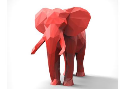 China Modern Stainless Steel Elephant Sculpture 160 cm Outdoor Garden Decoration with Custom Painted Finishes for sale