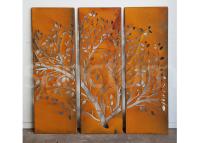 China Custom Outdoor Corten Steel Wall Art Screens & Panels - Rusty Finish, 25-Day Delivery, 1 Set MOQ for sale