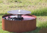 China Corten Steel Round Waterfall Cascade Fountain for Garden - Custom Sizes Available with 25-Day Delivery for sale