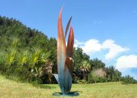 China Bronze Sculptures for Outdoors Bronze Flower Sculpture for sale