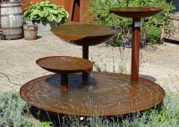 China Custom Corten Steel Cascading Waterfall Fountain for Outdoor Gardens - 25 Day Delivery, 1 PC MOQ for sale