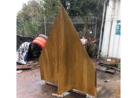 China Corten Steel Paper Plane Sculpture 150H Rusted Garden Art for Outdoor Decor for sale