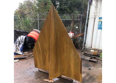 China Corten Steel Paper Plane Sculpture 150H Rusted Garden Art for Outdoor Decor for sale
