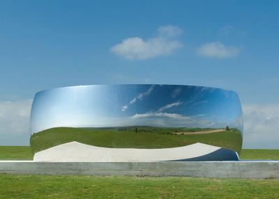China Polished Stainless Steel Mirror Garden Sculpture 300cm Length for Outdoor Decoration for sale