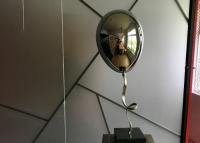 China Custom Stainless Steel Balloon Sculpture 70cm Mirror Polished Home Decoration for sale