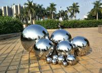 China Stainless Steel High Polished Large Garden Ball Sculpture Custom Size Urban Decor for sale
