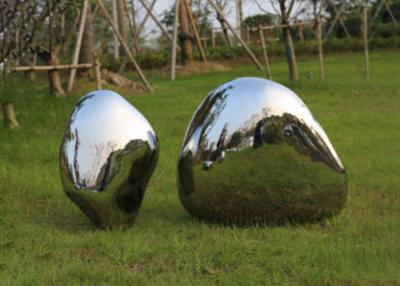 China Mirror Polished Stainless Steel Garden Sculpture Custom Size for Park Decoration for sale