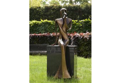 China Modern School Bronze Sculpture 250 cm Height Brown Finish for Campus Garden for sale