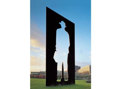 China Large Corten Steel School Sculpture 300cm Height Customizable Outdoor Art for sale