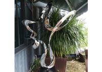 China 80cm Abstract Polished Stainless Steel Sculpture 316 Mirror Finish In Stock for sale