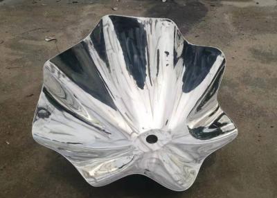 China Custom Size Mirror Polished Stainless Steel Shell Sculpture for Outdoor for sale