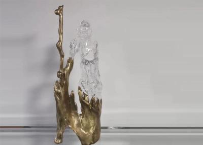 China 66cm Antique Bronze and Resin Buddha Statue for Home Decor Handcrafted Lost Wax Casting for sale