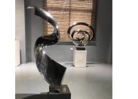 China Stainless Steel 316 Indoor Decoration Sculpture 100cm Polished Metal Art for sale