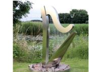 China Stainless Steel Garden Rain Curtain Waterfall Fountain 180x100x22cm Matt Finish for sale