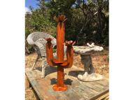 China Modern Corten Steel Cactus Sculpture 200cm Outdoor Garden Art Decoration for sale