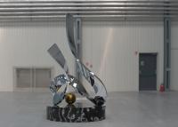 China Abstract Modern Outdoor Mirror Stainless Steel Sculpture for sale