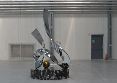 China Abstract Modern Outdoor Mirror Stainless Steel Sculpture for sale
