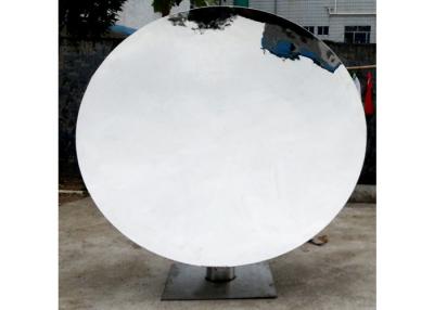 China Stainless Steel Sky Mirror Sculpture 100cm 120cm 150cm Diameter Polished Finish for sale