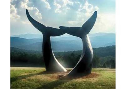 China 250cm Height Forging Bronze Whale Sculpture For Outdoor for sale