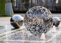 China 100cm 316 Stainless Steel Water Fountain Ball Sculpture Mirror Polished for sale