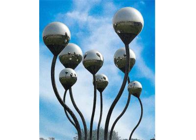 China 300cm High Stainless Steel Landscape Art Sculpture Polished Finish Outdoor for sale