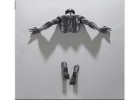 China ODM Wall Decoration Bronze Man Sculpture 150cm High for sale